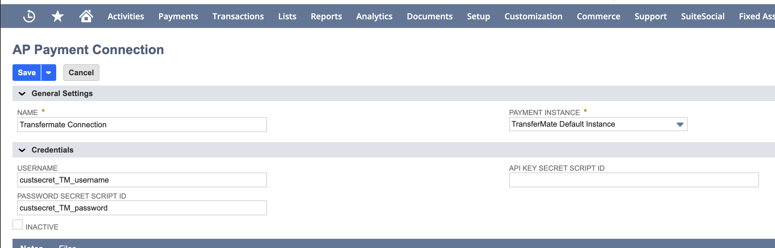 Configuring Zone AP Payments Connection – ZoneCapture Knowledge Base